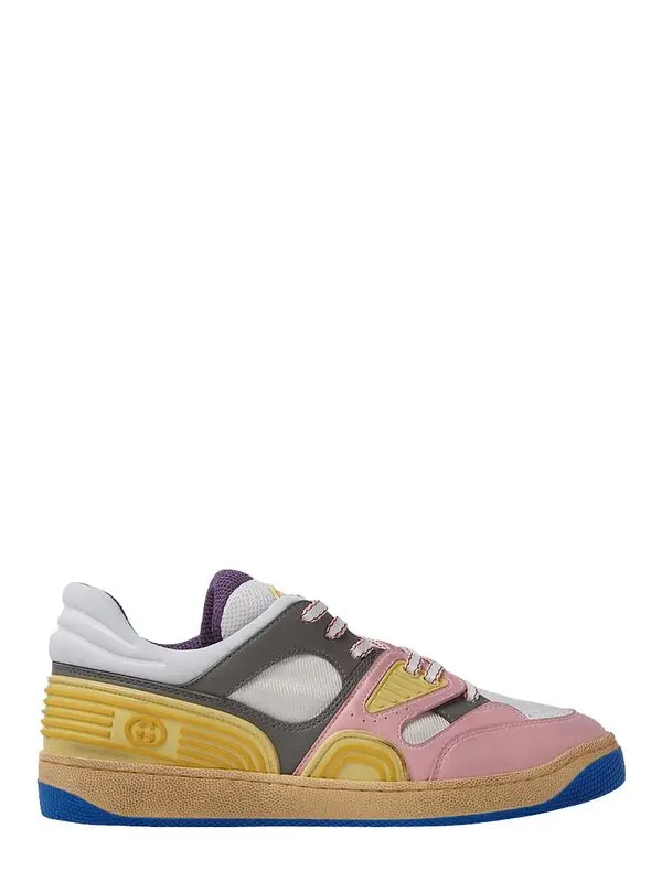 Gucci Basket Low-top Sneaker - Yellow/pink/blue