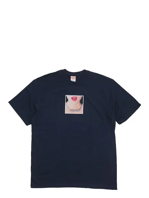 Supreme Necklace T-shirt - Navy Blue