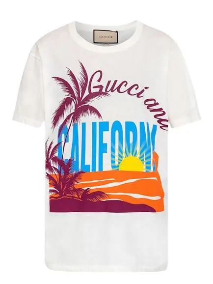 Gucci California Oversized T-shirt - White