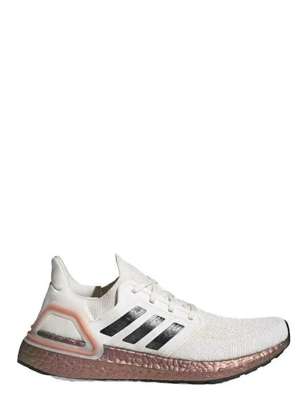 Adidas Ultraboost 20 Sneakers - Chalk White/core Black/signal Coral