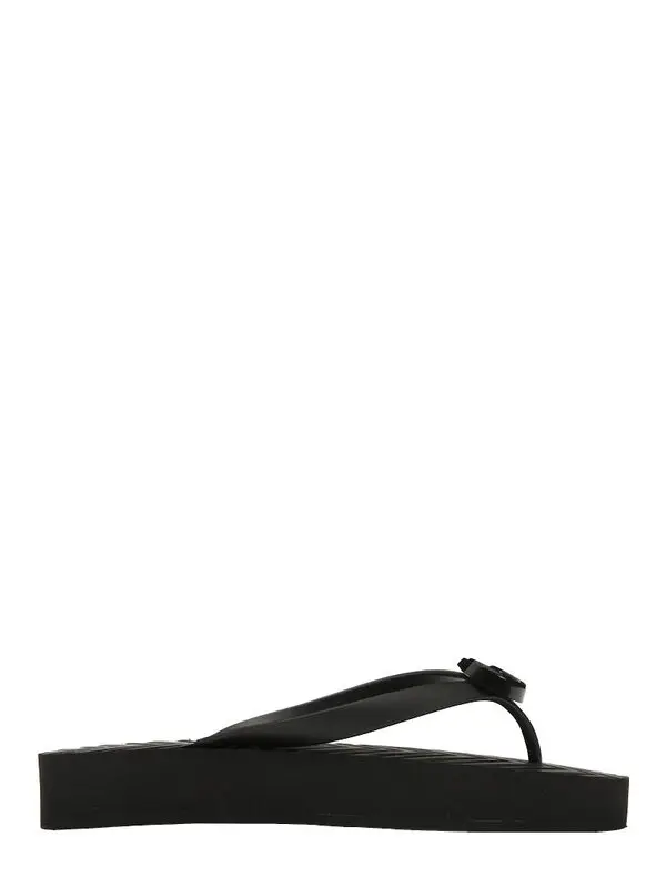 Gucci Chevron Thong Sandal - Black
