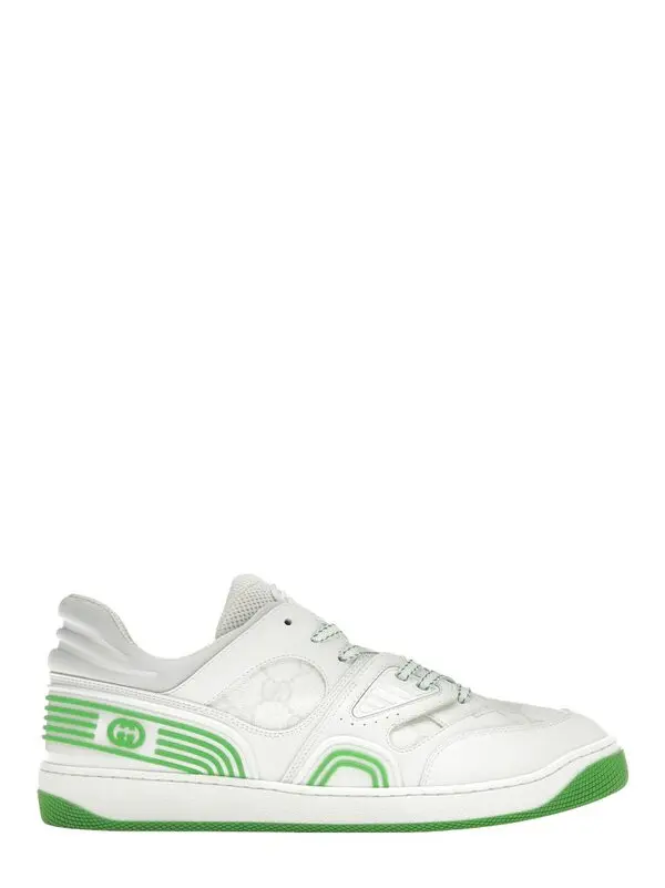 Gucci Basket Low-top Sneakers - White Demetra/green