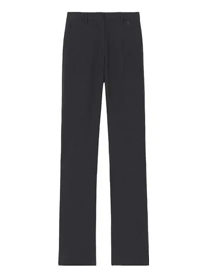 Burberry Tailored Wool Trousers - Black