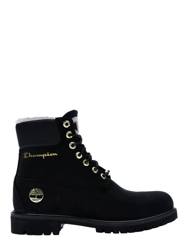 Timberland 6" Shearling Boots - Black