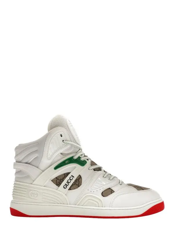 Gucci Basket High-top Sneakers - White