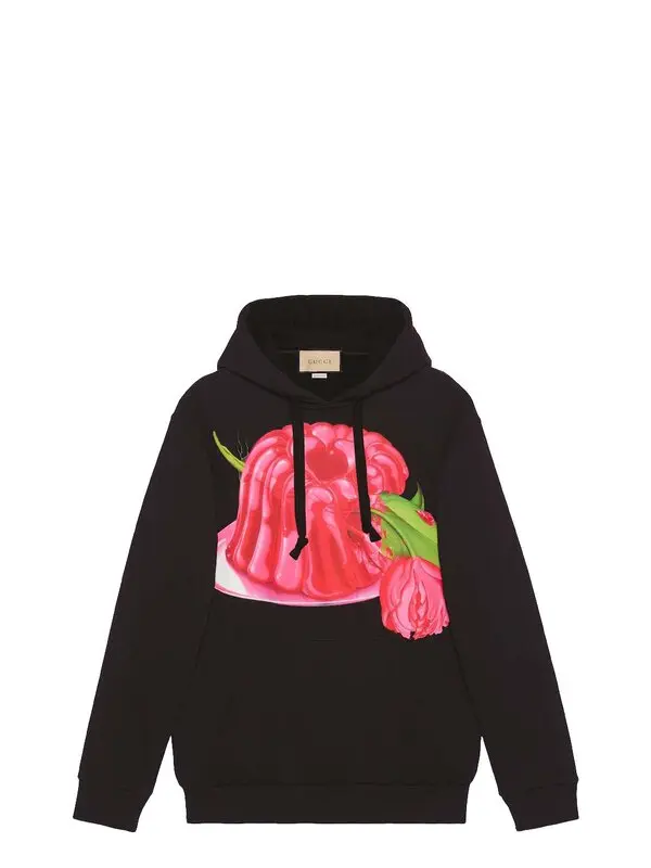 Gucci Cotton Jersey Printed Sweatshirt - Black