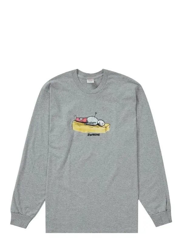 Supreme Neil Blender Arrow Long Sleeve Tee Shirt - Grey