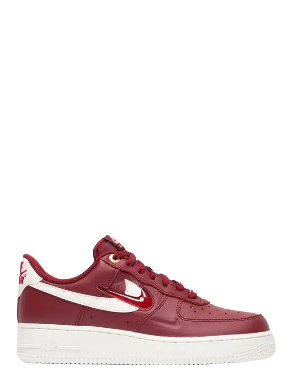 Nike Air Force 1 Low '07 Premium History Of Logos Sneakers - Team Red/gym Red