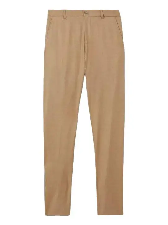 Burberry Wool Tailored Trackpants - Beige