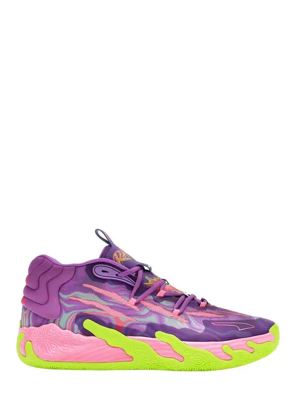 PUMA Lamelo Ball Mb.03 Toxicin Sneakers - Purple Glimmer/green Gecko