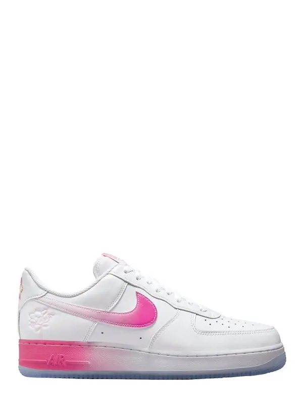 Nike Force 1 Low '07 Prm San Francisco Chinatown Lotus Flower - White/lotus Pink/yellow Gold