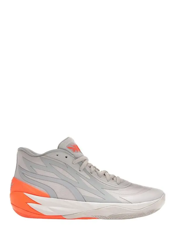 PUMA Lamelo Ball Mb.02 Gorangéin Sneakers - Platinum Gray/ultra Orange