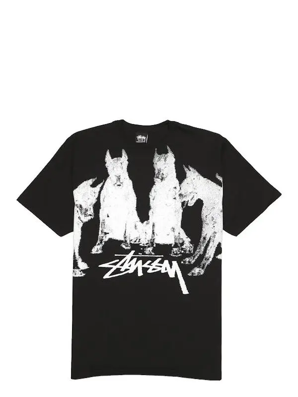 StÜssy Doberman Tee Shirt - Black