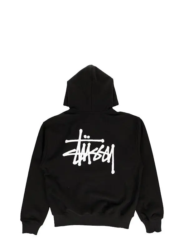 StÜssy Basic Zip Hoodie - Black