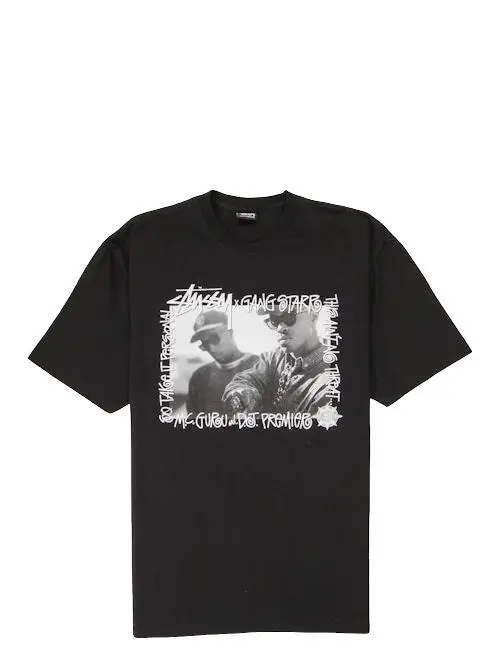 StÜssy Gang Starr Take It Personal Tee Shirt - Black
