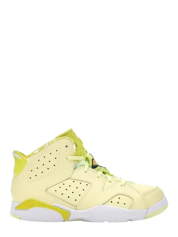 JORDAN 6 Retro Floral Sneakers - Citron Tint/dynamic Yellow/black