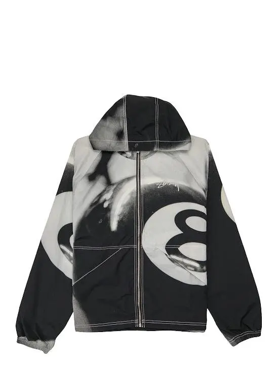 StÜssy 8 Ball Beach Shell Jacket - Grayscale