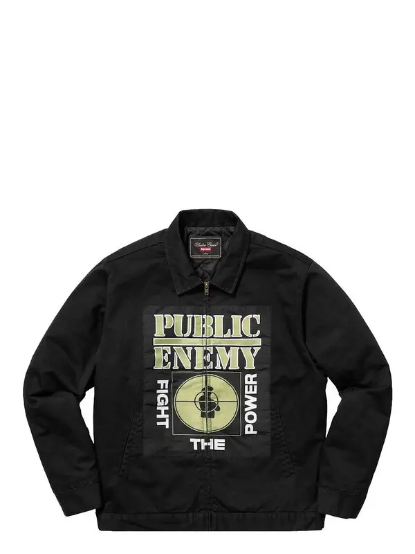 Supreme Undercover/public Enemy Work Jacket - Black