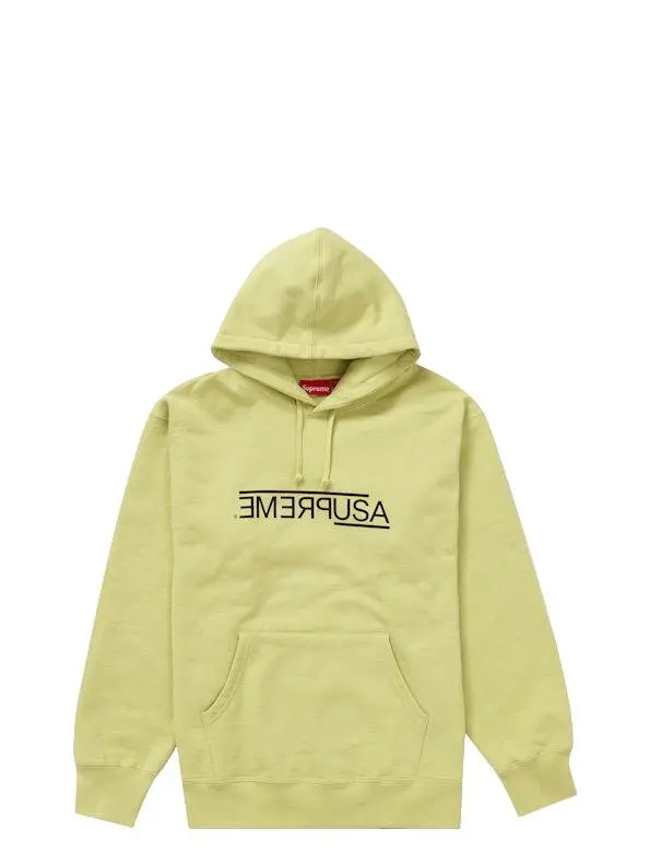 Supreme Usa Hooded Sweatshirt - Light Sage