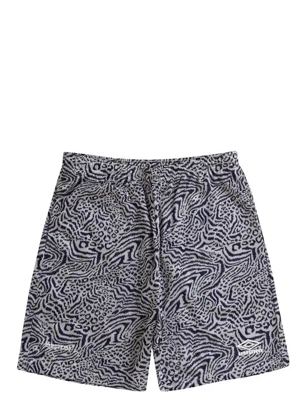 Supreme Jacquard Animal Print Soccer Short - Navy Blue