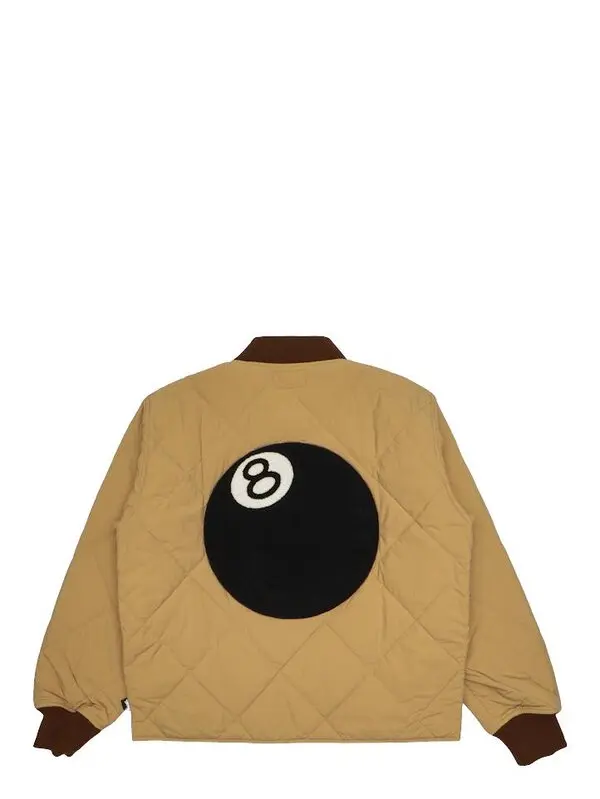 StÜssy 8 Ball Quilted Liner Jacket - Brown