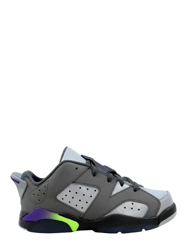 JORDAN 6 Retro Low Top Sneakers - Dark Grey/ultraviolet Wolf Grey Ghost Green