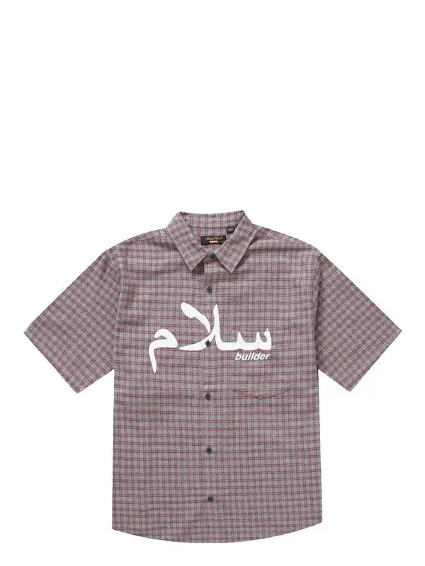 Supreme Undercover Short Sleeve Flannel Shirt - Grey Plaid