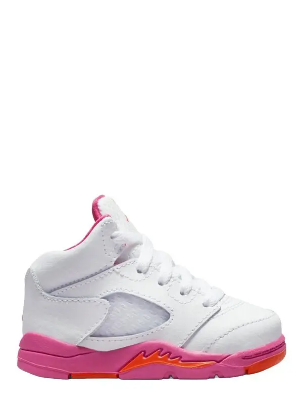 JORDAN 5 Retro Wnba Sneakers - White/pinksicle/safety Orange