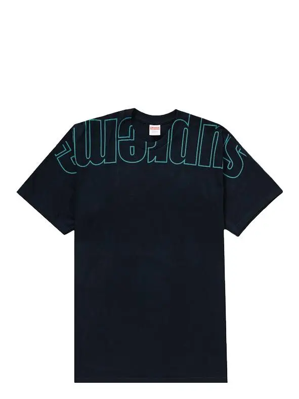 Supreme Upside Down Tee Shirt - Navy Blue