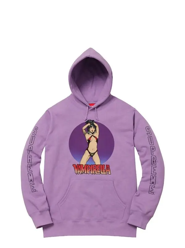 Supreme Vampirella Hooded Sweatshirt - Dusty Lavender