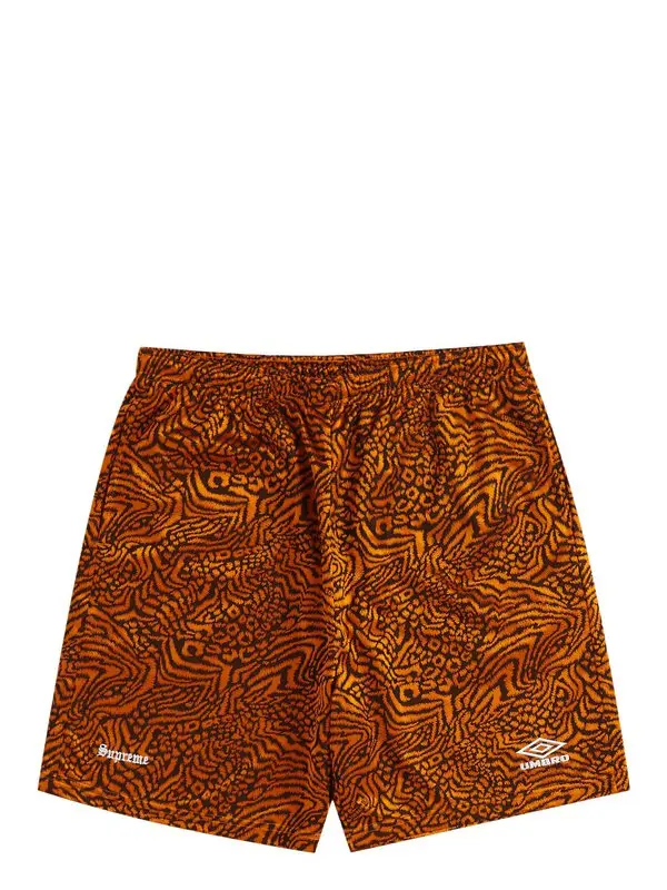 Supreme Jacquard Animal Print Soccer Short - Orange
