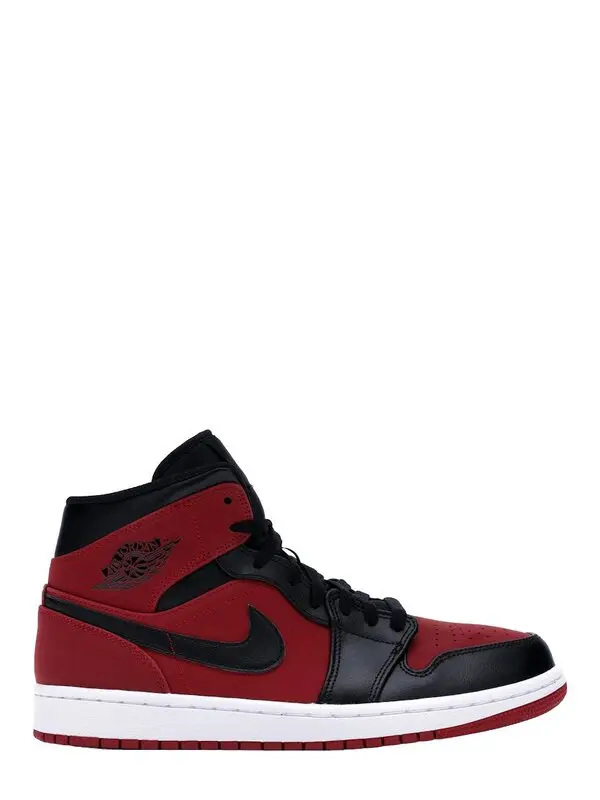 JORDAN 1 Mid Sneakers - Gym Red/black/white