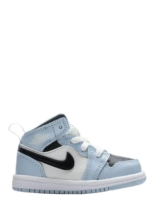 JORDAN 1 Mid Sneakers - Ice Blue/black/sail