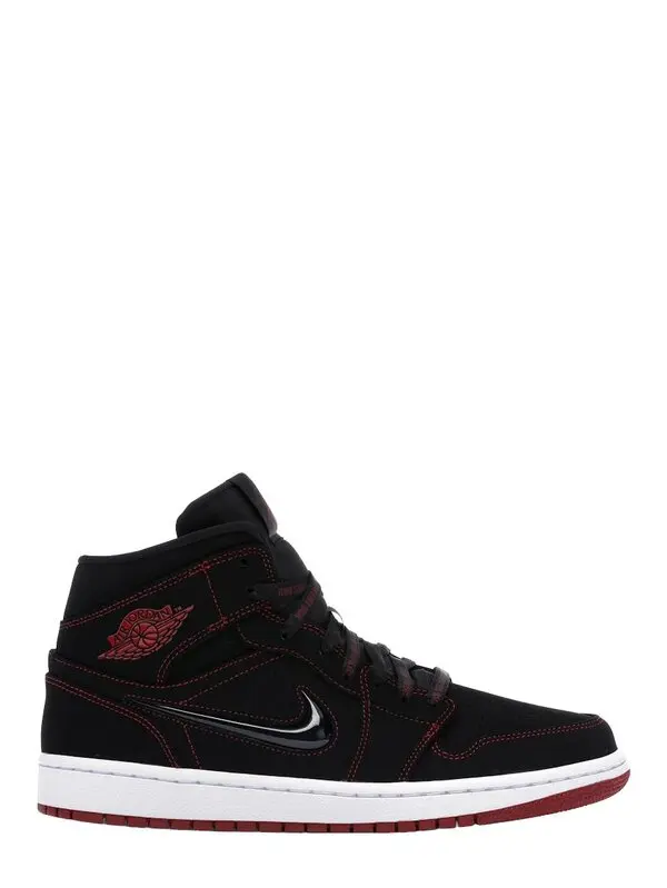 JORDAN 1 Mid Fearless Come Fly With Me - Black/gym Red/white