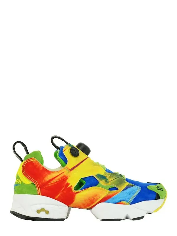 REEBOK Instapump Fury Crooked Tongues The Angry Bird Sneakers - Switch Blue/team Yellow/green