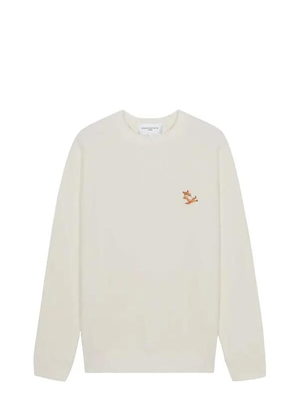 Maison Kitsuné Chillax Fox Patch Classic Sweatshirt - Ecru