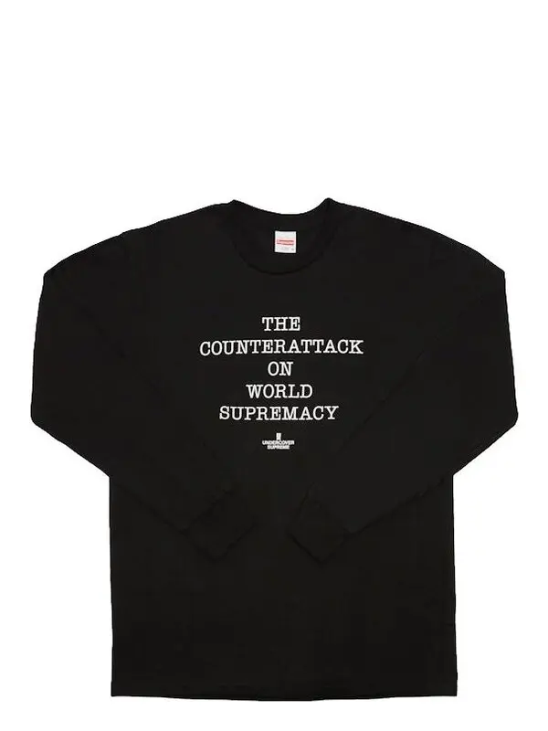 Supreme Undercover/public Enemy Counterattack Long Sleeve Tee Shirt - Black