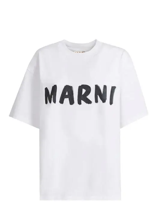 Marni Oversized Logo T-shirt - White
