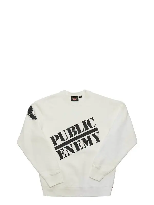 Supreme Undercover/public Enemy Crewneck Sweatshirt - White