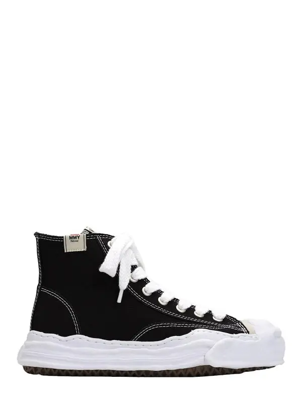 Mihara Yasuhiro Hank Og Sole Canvas High-top Sneakers - Black