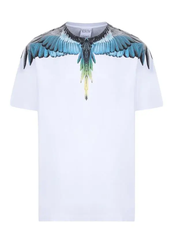 MARCELO BURLON COUNTY OF MILAN Wing T-shirt - White Blue