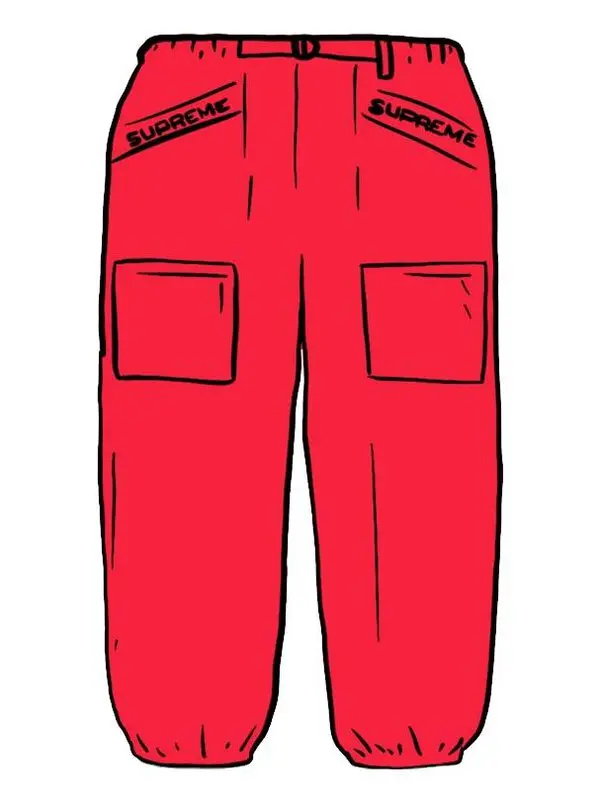 Supreme Utility Belted Pant - Bright Red