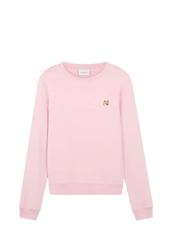 Maison Kitsuné Fox Head Patch Regular Sweatshirt - Pale Pink