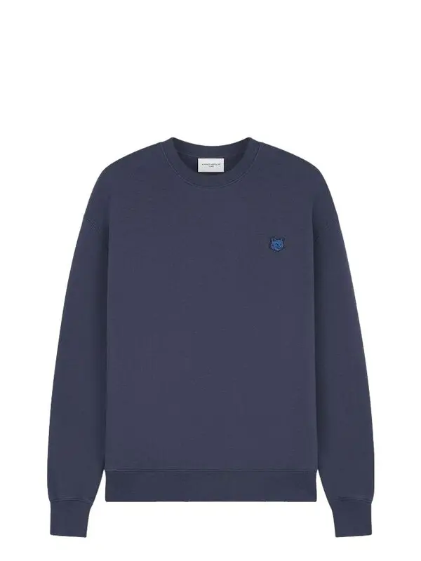 Maison Kitsuné Bold Fox Head Patch Sweatshirt - Ink Blue