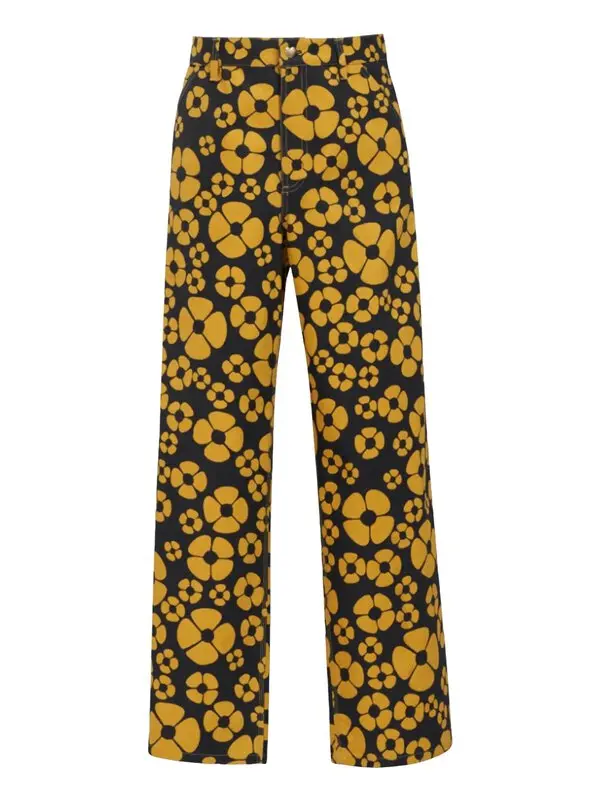 Marni X Carhartt Wip Canvas Pants - Sun Yellow