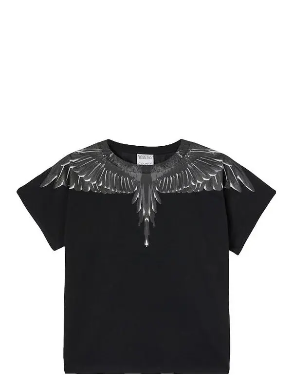 MARCELO BURLON COUNTY OF MILAN Icon Wings Regular T-shirt - Black/grey
