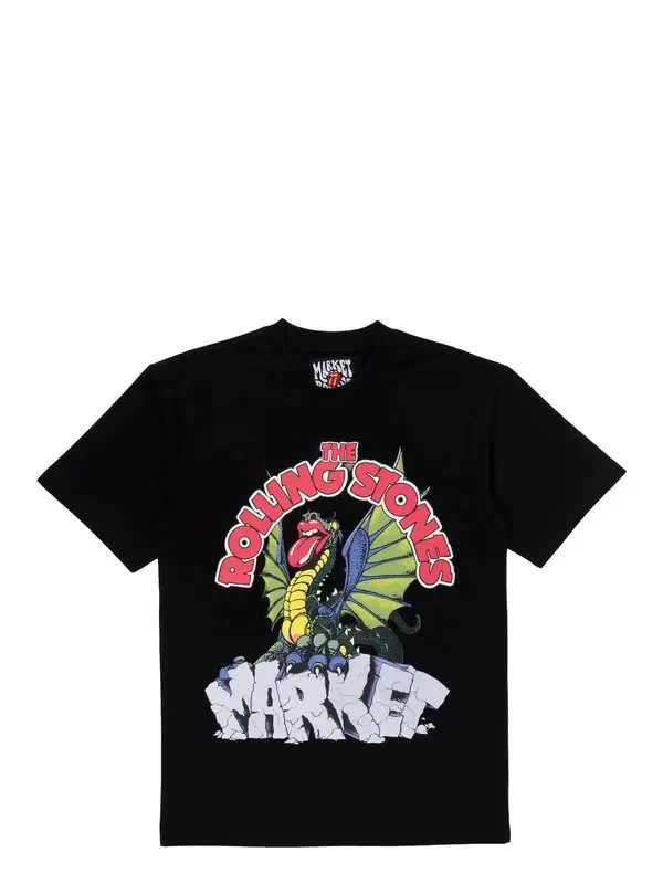 MARKET Mkt Rolling Stones Dragon T-shirt - Black