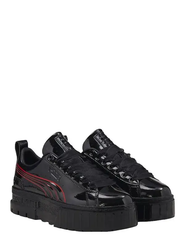 PUMA Mayze The Batman Catwoman Sneakers - Patent Black/red