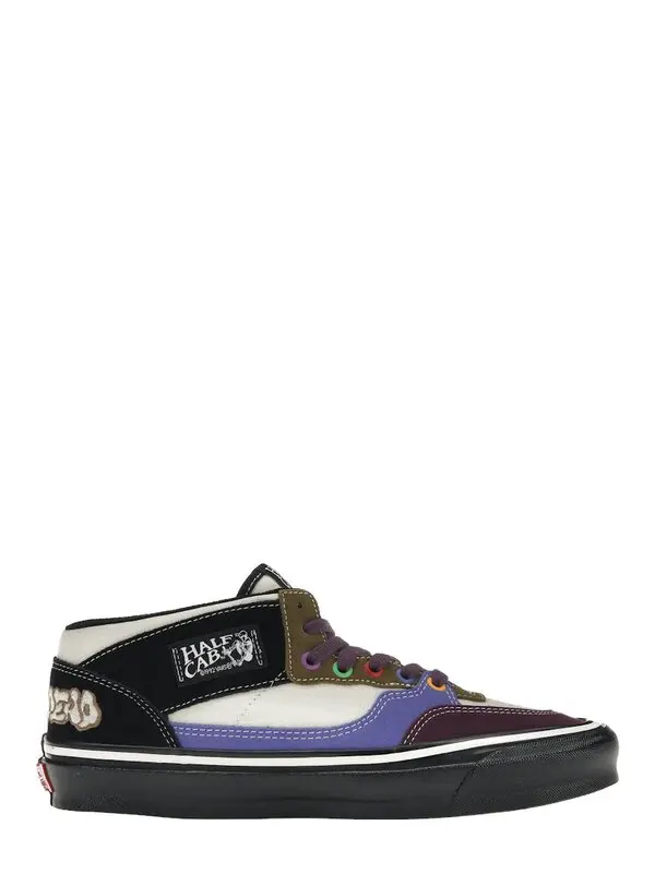VANS Og Half Cab Lx Brain Dead Sneakers - Black/beige/violet