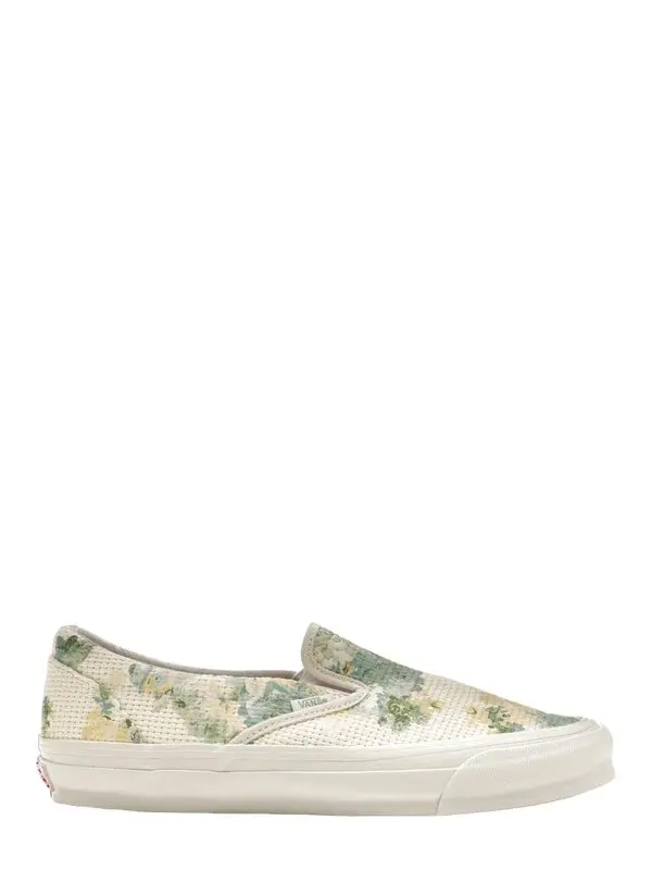 VANS Og Classic Slip-on Lx Kith For Vault Vintage Floralin Sneakers - Turtledove/yellow